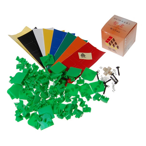 Type C WitTwo 2x2x2 Magic Cube DIY Kit Green_2x2x2 Mini Cube_Cubezz.com ...