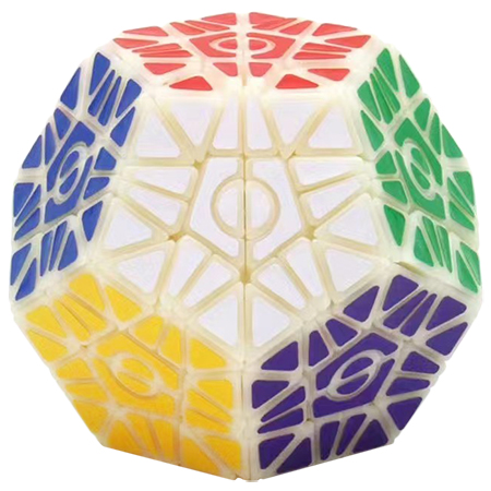 WitEden Greg & Felix 2x2 Megaminx Magic Cube Primary Color_Megaminx ...