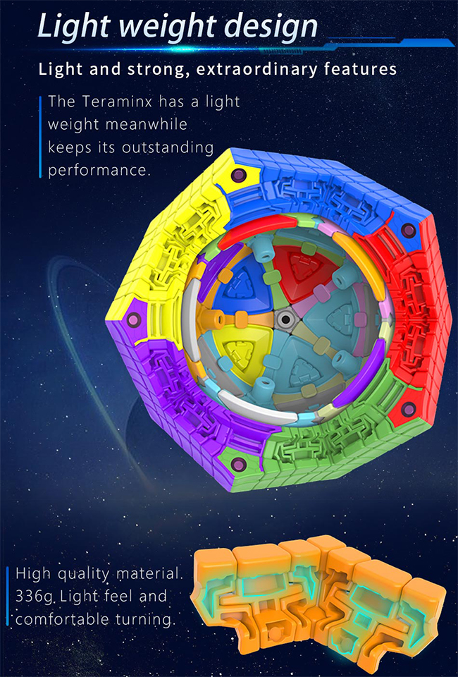 DianSheng Galaxy Teraminx M Magnetic Speed Cube_Megaminx, Gigaminx ...
