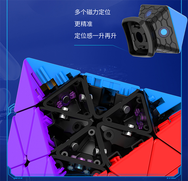 DianSheng FTO Face Turning Octahedron Magnetic Speed Cube with Primary ...