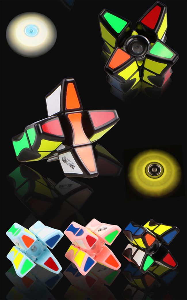 QiYi MoFangGe 1x3x3 Fidget Cube Transparent Blue_1x2 1x3x3 Floppy Cube ...