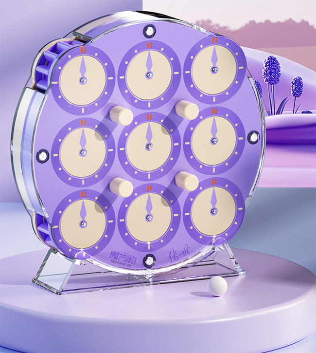 QiYi ChuanShi Magnetic Magic Clock Lilac_Non-Twisty Puzzles_Cubezz.com ...
