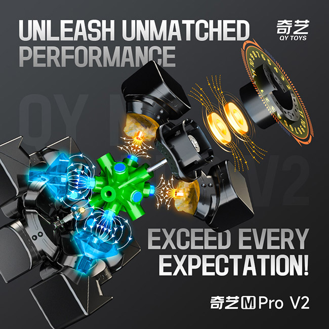 QiYi M Pro V2 MagLev 3x3x3 Speed Cube Flagship Version_3x3x3_Cubezz.com ...