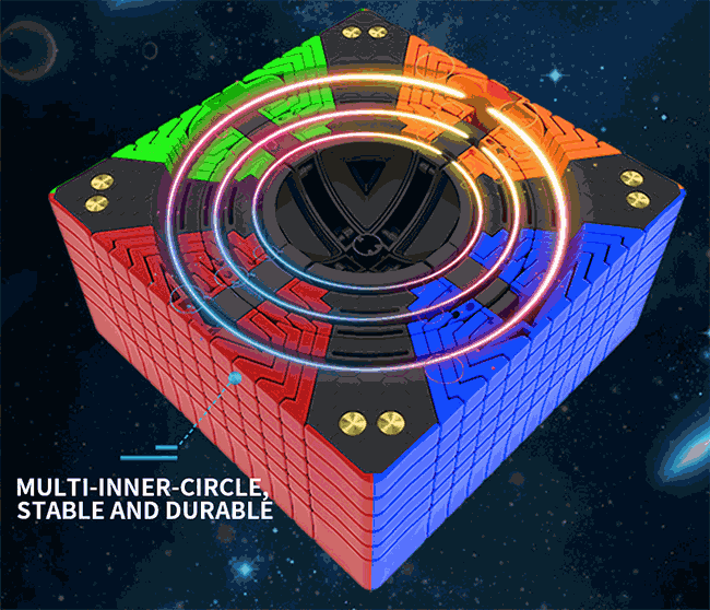 DianSheng Galaxy 12M 12x12 Magnetic Speed Cube Stickerless with Black ...