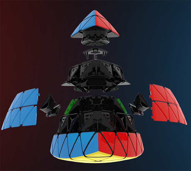 YuXin HuangLong 5x5 Pyraminx Stickerless_Pyraminx and Mastermorphix ...